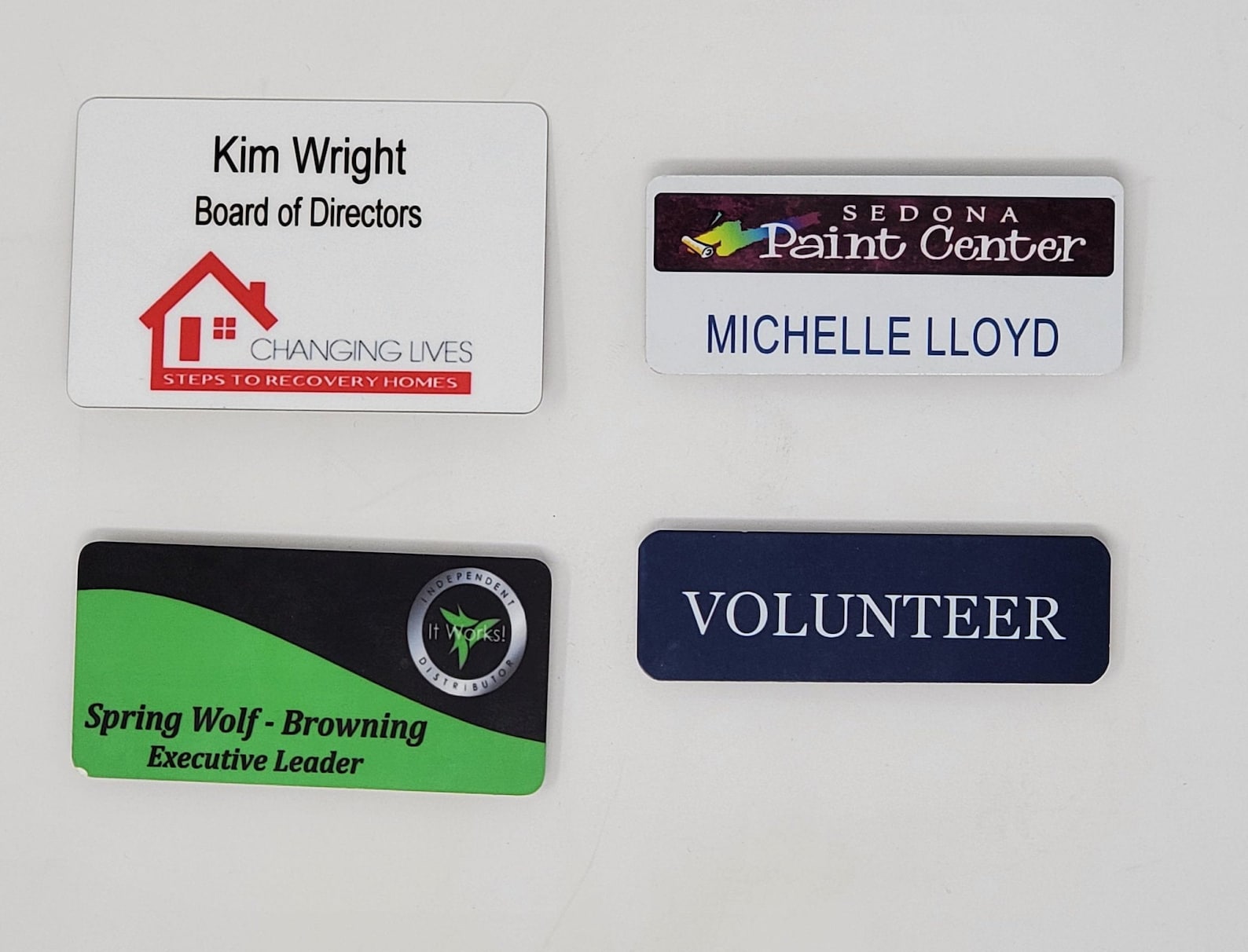 Name Tag With Magnetic Backing - Personalized Wearable - Your Logo ...