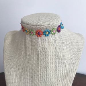 Kids Flower Necklace, Kids Flower Choker, Kids Choker, Kids Choker ...
