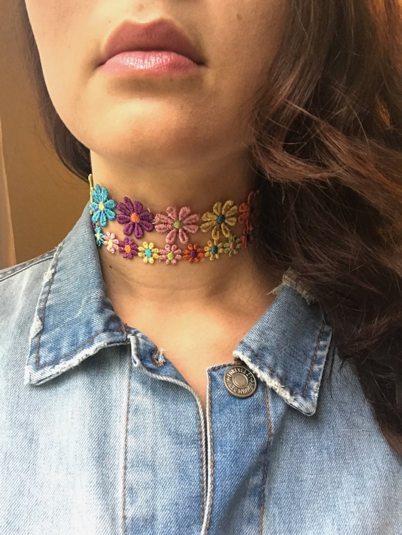 Floral Festival Choker Set Flower Jewelry Flower Necklace | Etsy