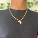 Unisex Africa Chain, Chain With Africa Charm, Africa Chain, Africa ...