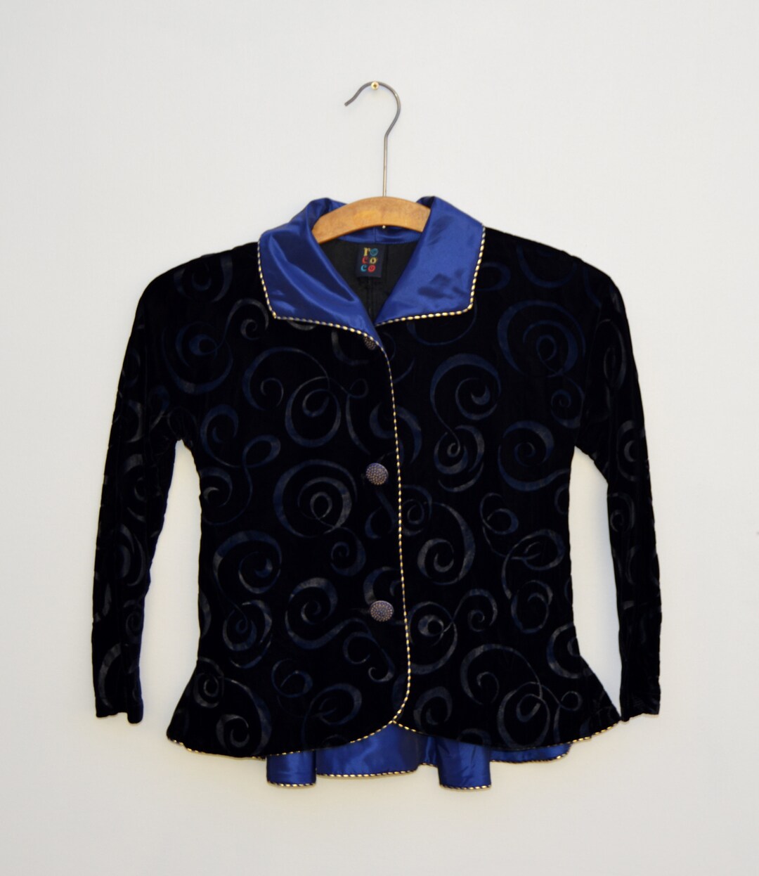 Black Velvet Jacket Vintage Velvet Jacket Lboho Chic Evening Jacket ...