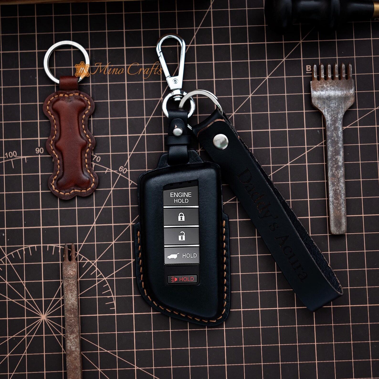 Leather Key Fob Cover for Acura Mdx Cdx Nsx Rdx Rlx Tlx Tlx-l Christmas ...