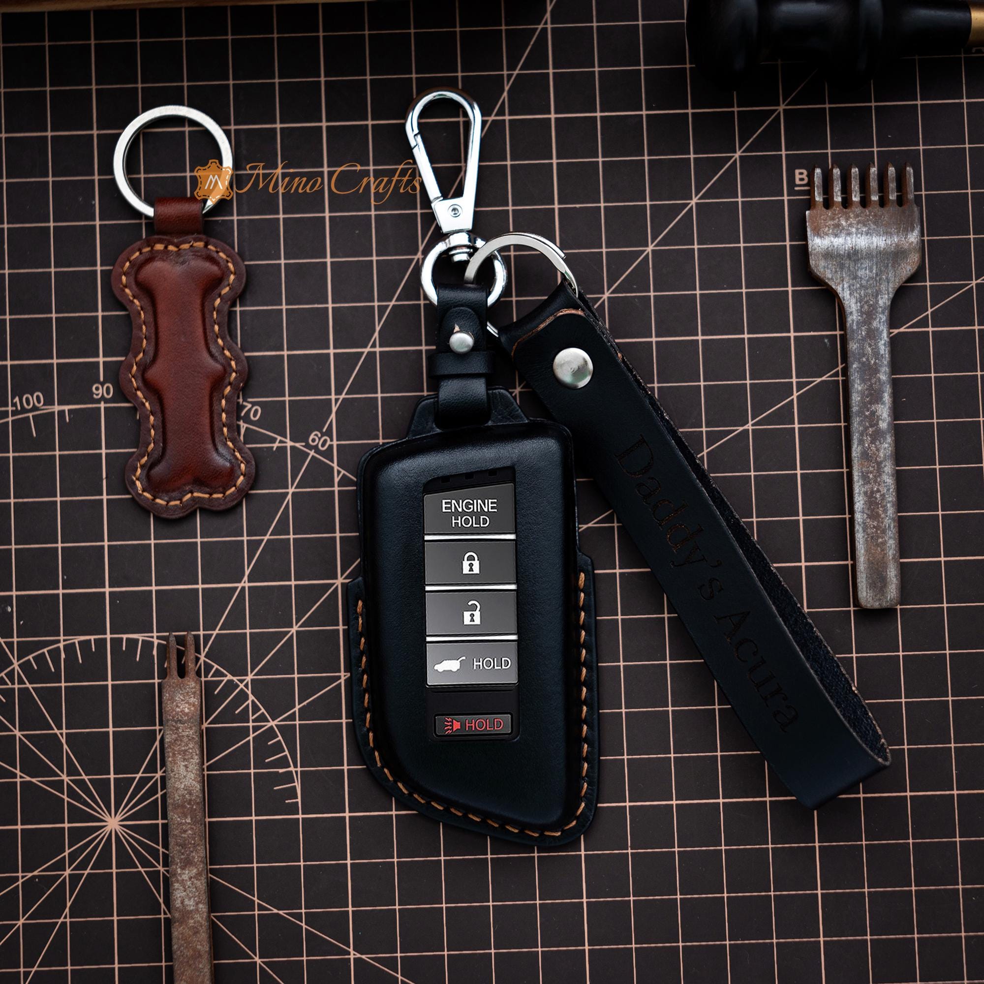Leather Key Fob Cover for Acura Mdx Cdx Nsx Rdx Rlx Tlx Tlx-l Christmas ...