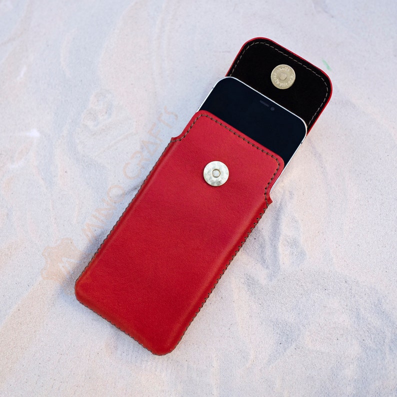 Leather Phone Pouch for Cell Phone Fixed Secure Holster Belt Loop ...