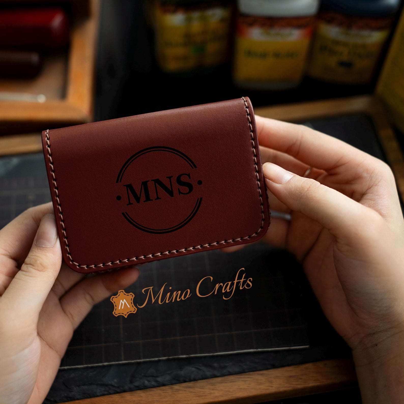 Business Card Holder Business Card Case Leather Business Card Case ...