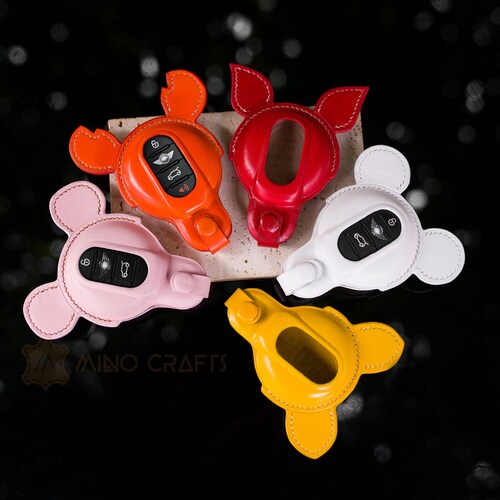 Mini Cooper Key Case Handcrated Leather Key Fob Cover for - Etsy