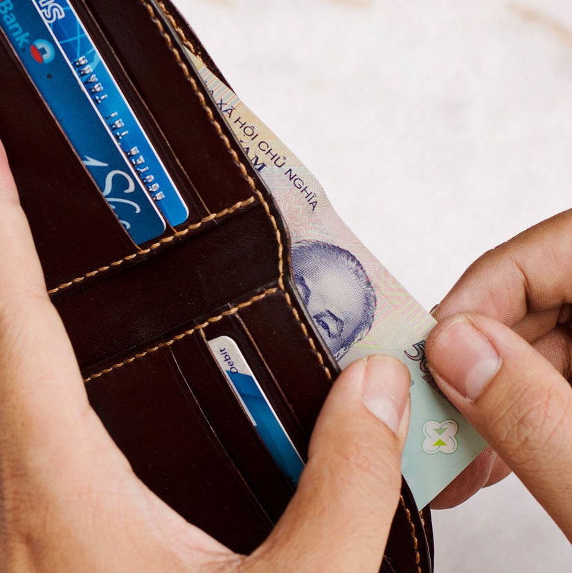 Front Pocket Wallet for Men Hand Sewing Real Leather Mens - Etsy