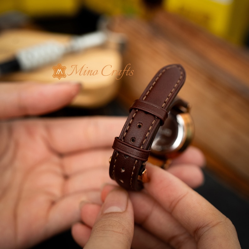Brown Leather Watch Band Leather Watch Strap 8mm 10mm 12mm 14mm Watch ...