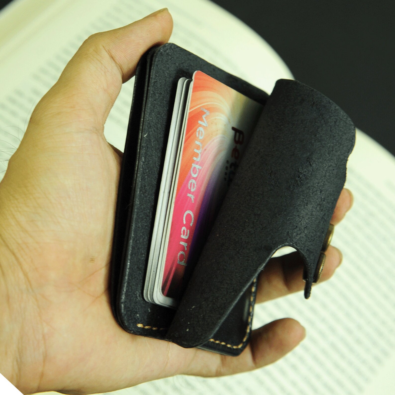 Front Pocket Wallet Men Minimal Leather Wallet - Etsy