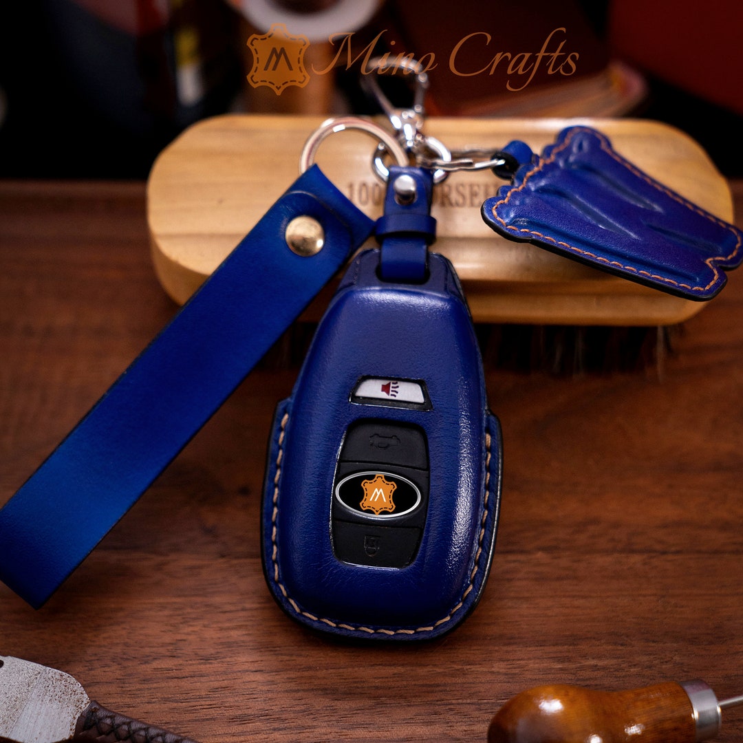 Handcrafted Leather Key Cover for Subie Forester Impreza Outback WRX ...