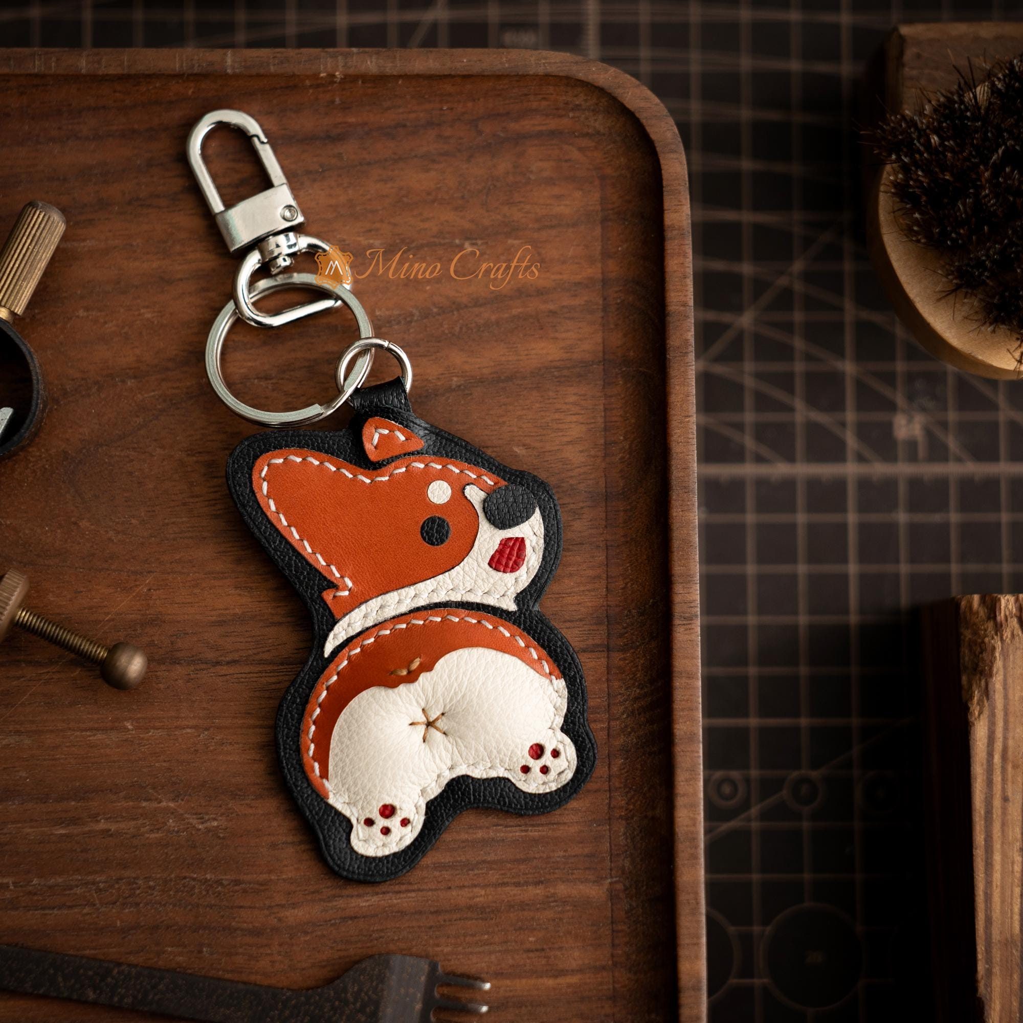 Handmade Corgi Leather Bag Charm – Cute Dog Butt Purse Accessory ...