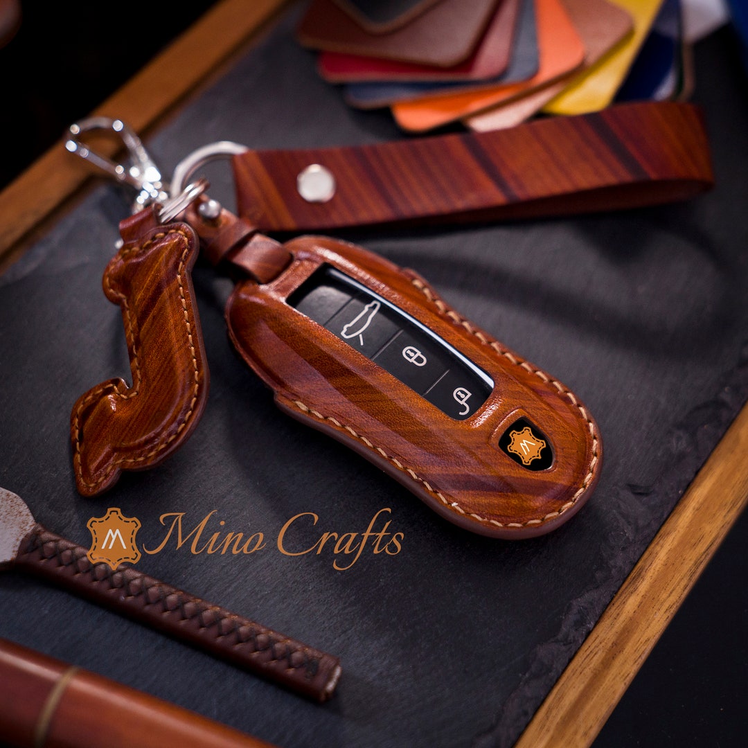 Leather Key Case Compatible With Cayenne 911 Cayenne Coupe Panamera ...