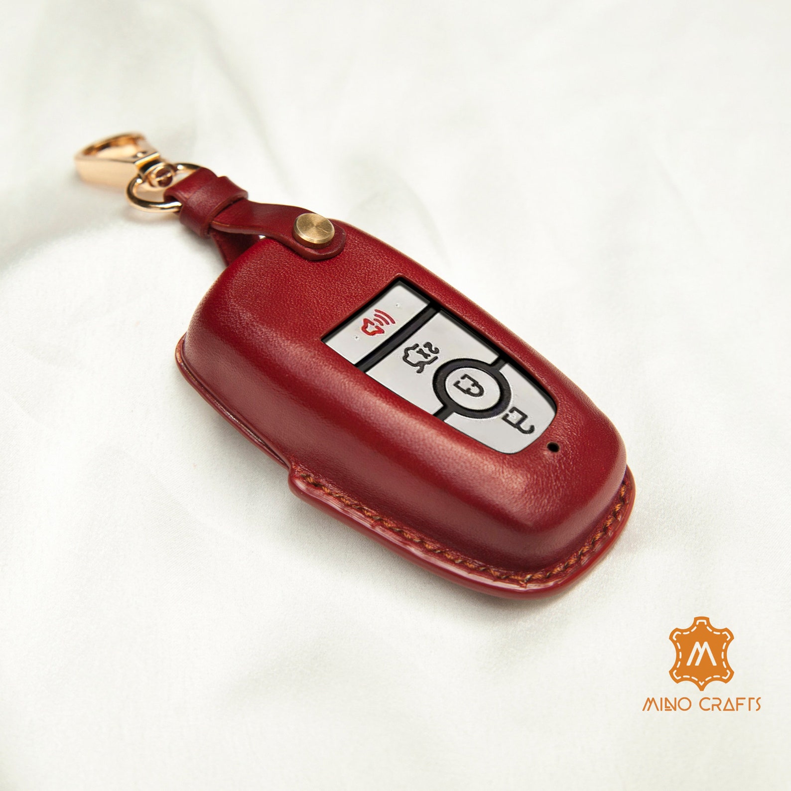 Leather Key Fob Cover Compatible With Ford Bronco Mustang F150 - Etsy