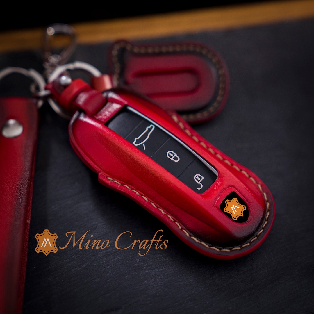 Handcrafted Leather Key Case Compatible With Cayenne 911 Cayenne Coupe ...