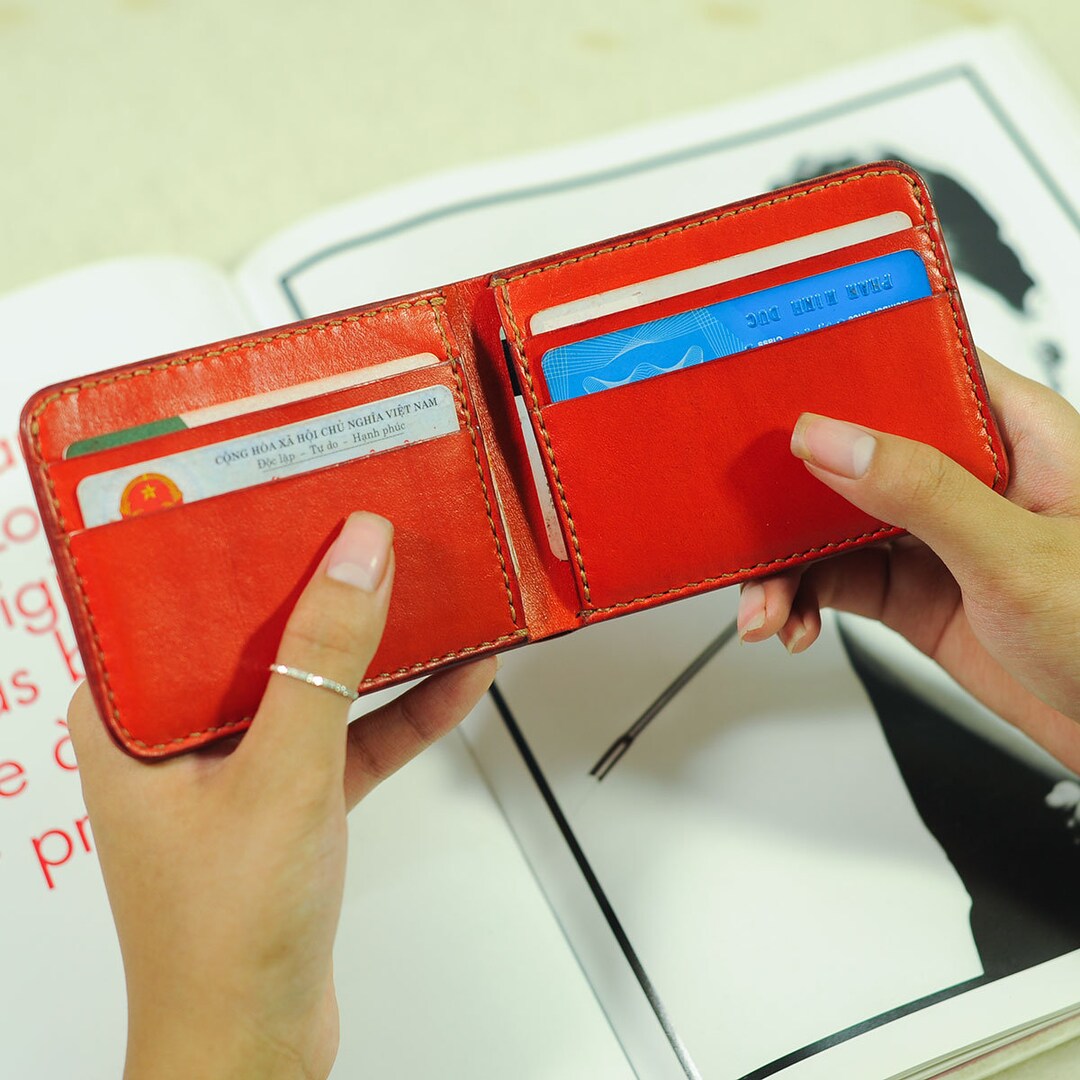 Inner Card Slots Bifold Wallet, Minimalist Wallet, Handmade Front ...