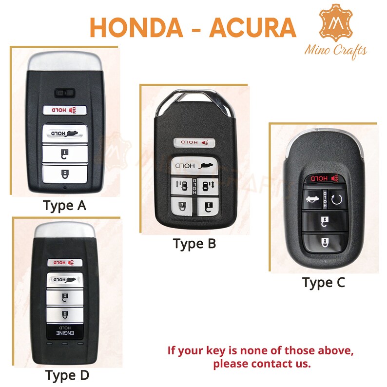 Minocrafts for Acura Key Fob Cover Leather Key Cover for Acura - Etsy