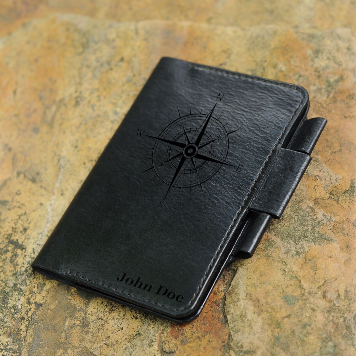 Black Leather Cover for Field Notes From Leather With Pen | Etsy