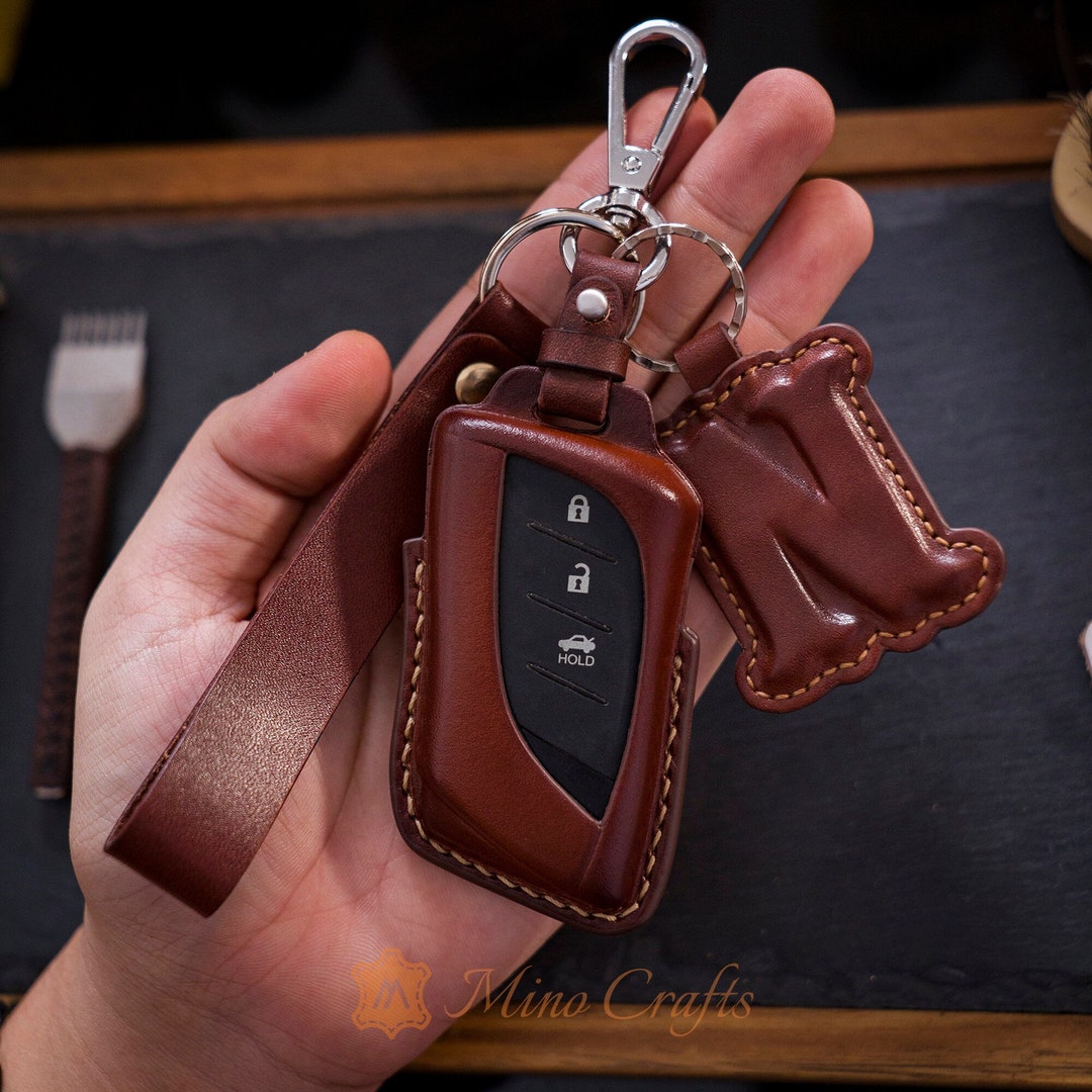 Leather Key Fob Cover for ES350 LC500 Lc500h LS500 Ls500h UX200 Ux250h ...