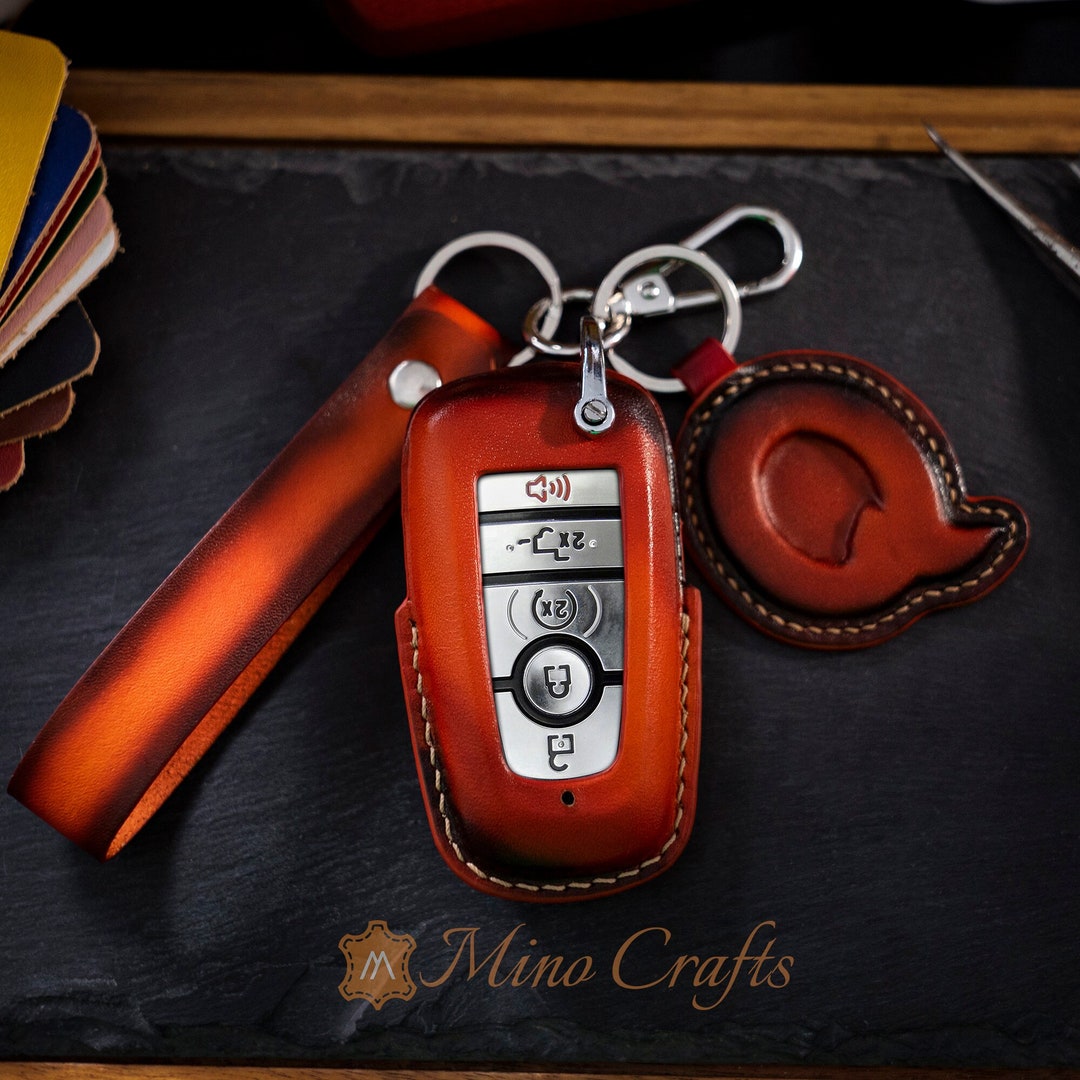Handcrafted Leather Key Case for Bronco Explorer Mustang Fusion Escape ...