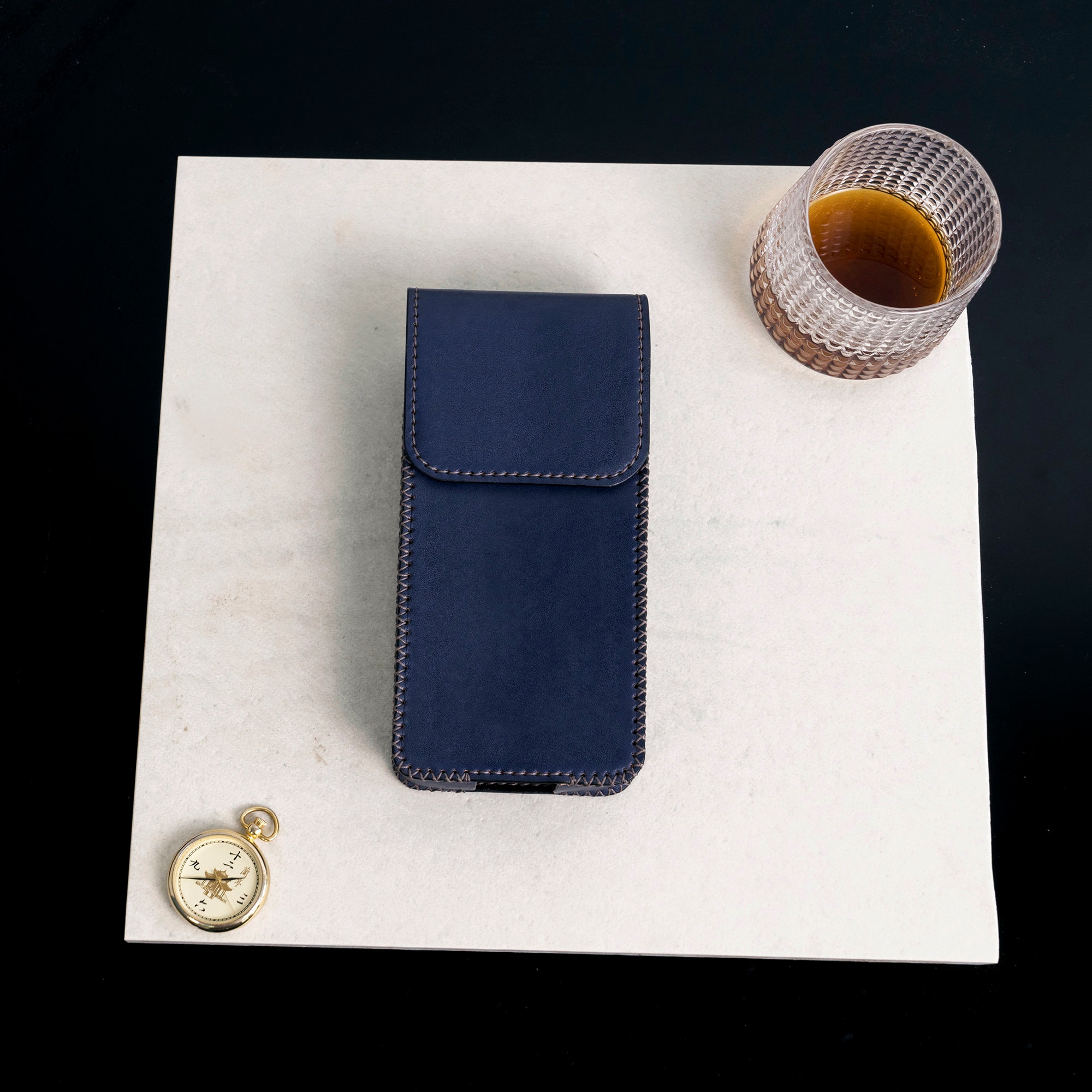 Leather Vertical Dual Phone Case With Belt Loop Double Iphone | Etsy