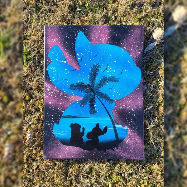 Lilo and Stitch Canvas Painting - Etsy