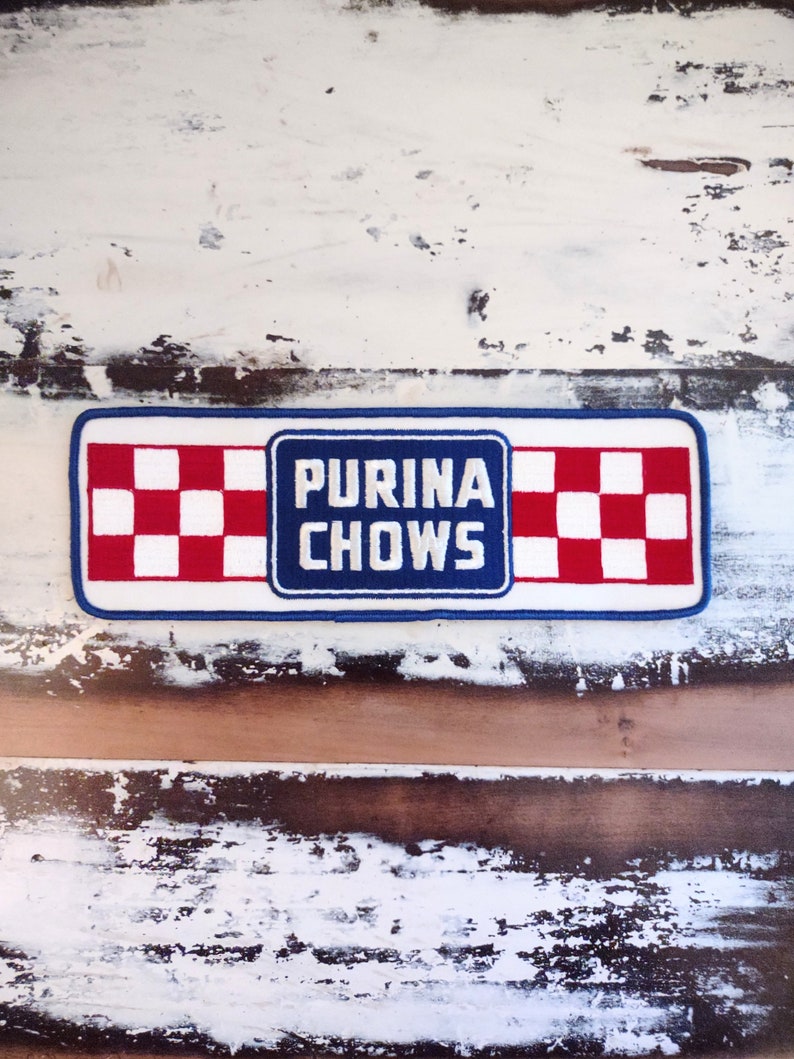 Vintage Ralston Purina Chows 3 X 9 Red White Blue Embroidered Patch ...