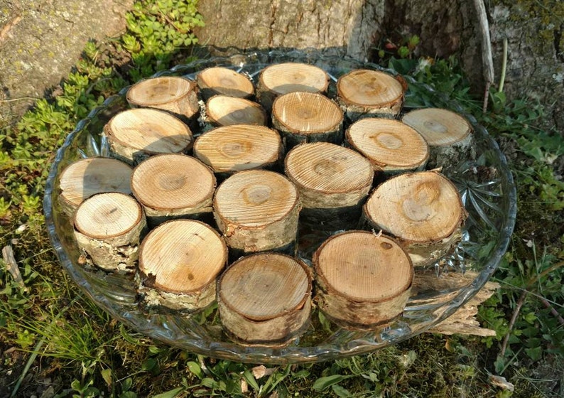 Cherry Wood With Bark Organic Hand Selected Seasoned Disk | Etsy