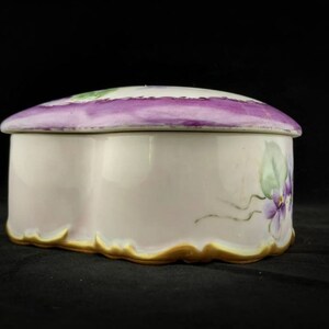 Valentine's Day Love Keepsake Hand Painted Signed Violet Flower ...