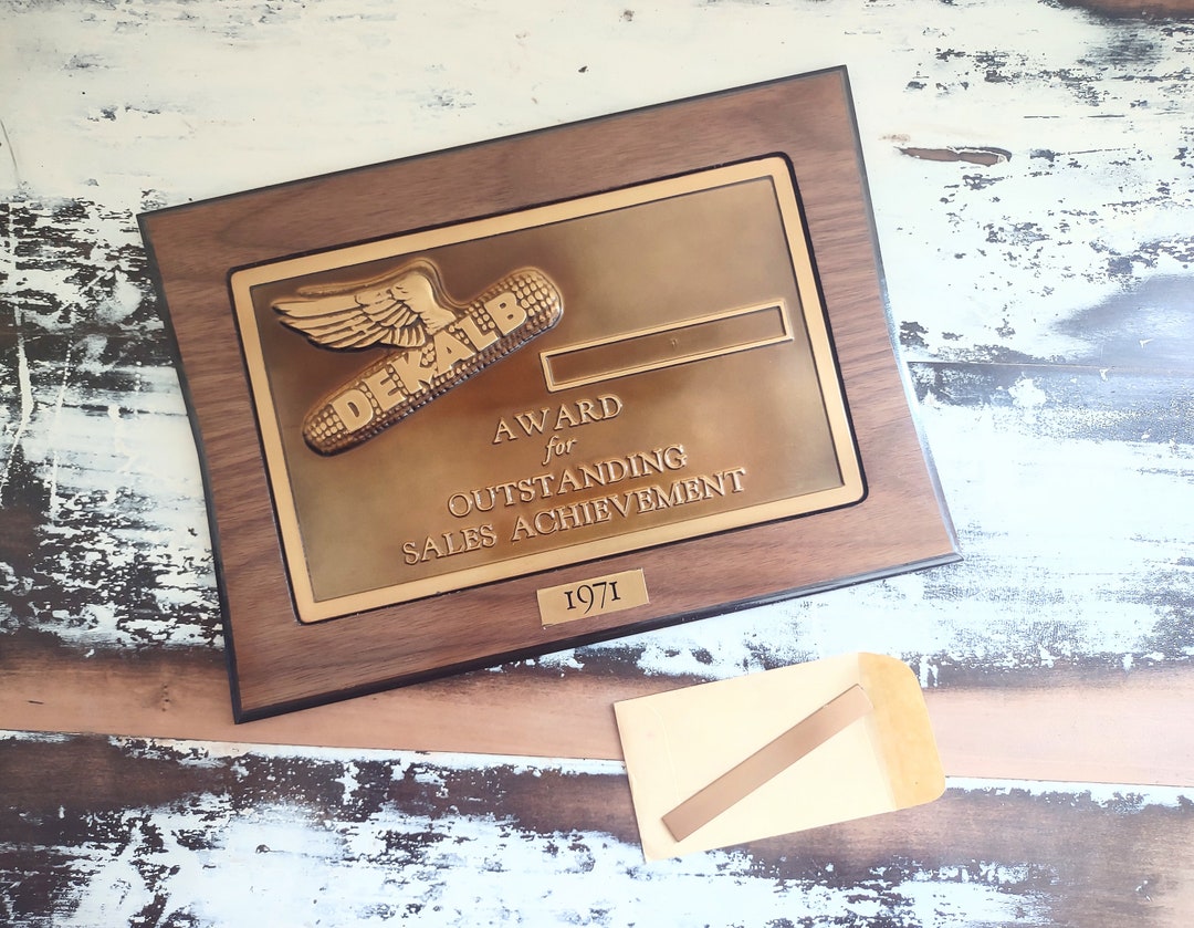 Vintage 1971 Dekalb Seed Corn Flying Ear of Corn the Winged Ear Award ...