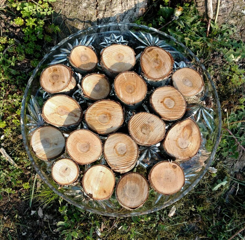 Cherry Wood With Bark Organic Hand Selected Seasoned Disk | Etsy