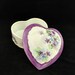 Valentine's Day Love Keepsake Hand Painted Signed Violet Flower ...