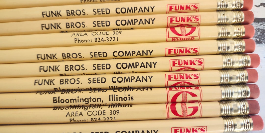 Vintage Funk Bros. Seed Company Funks G Hybrid Seed Corn Bloomington ...