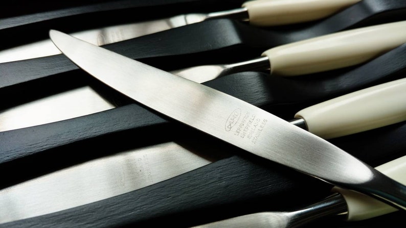 Mid Century Modern 6 Piece Cutlery Set AMC Leppington Sheffield England ...