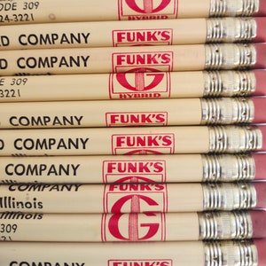 Vintage Funk Bros. Seed Company Funks G Hybrid Seed Corn Bloomington ...