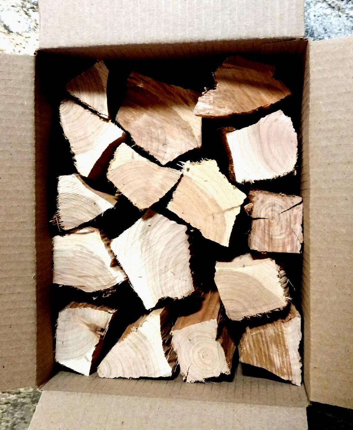 Barkless Cherry Wood Organic Hand Selected Seasoned Chunk Smoking BBQ ...