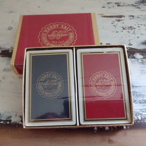 Vintage Advertising Hardy Salt Company 50th Anniversary Two (2) Decks ...