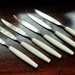 Mid Century Modern 6 Piece Cutlery Set AMC Leppington Sheffield England ...
