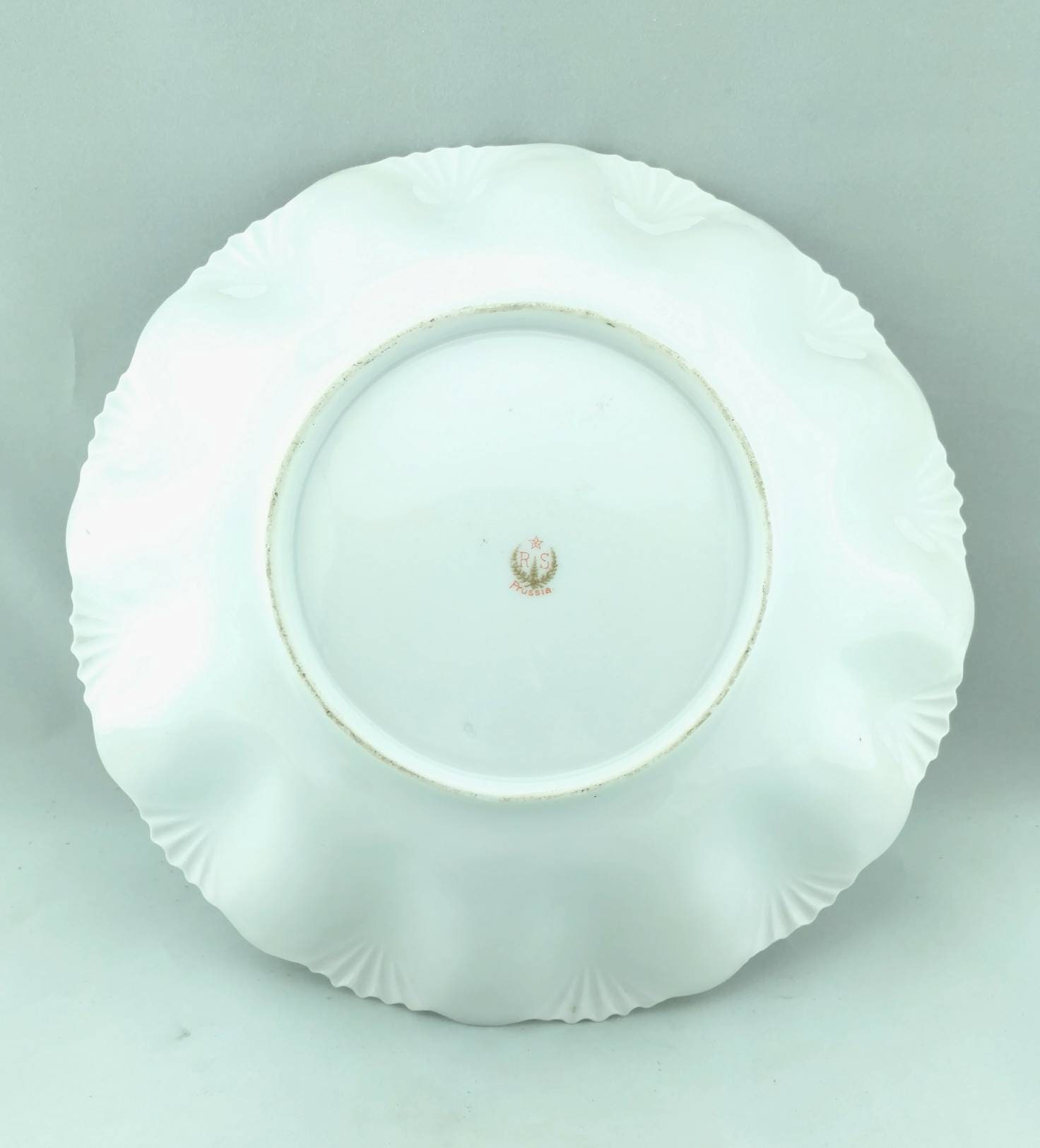 Antique R. S. Prussia Porcelain Rose Transferware Lusterware Serving 10 ...