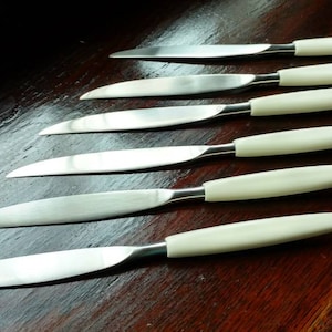 Mid Century Modern 6 Piece Cutlery Set AMC Leppington Sheffield England ...