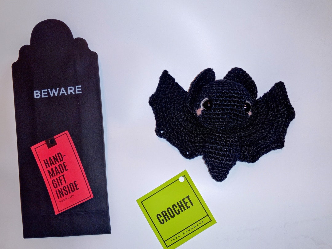 Baby Bat Plush, Goth Baby, Crochet Toy, Halloween Nursery, Alternative ...