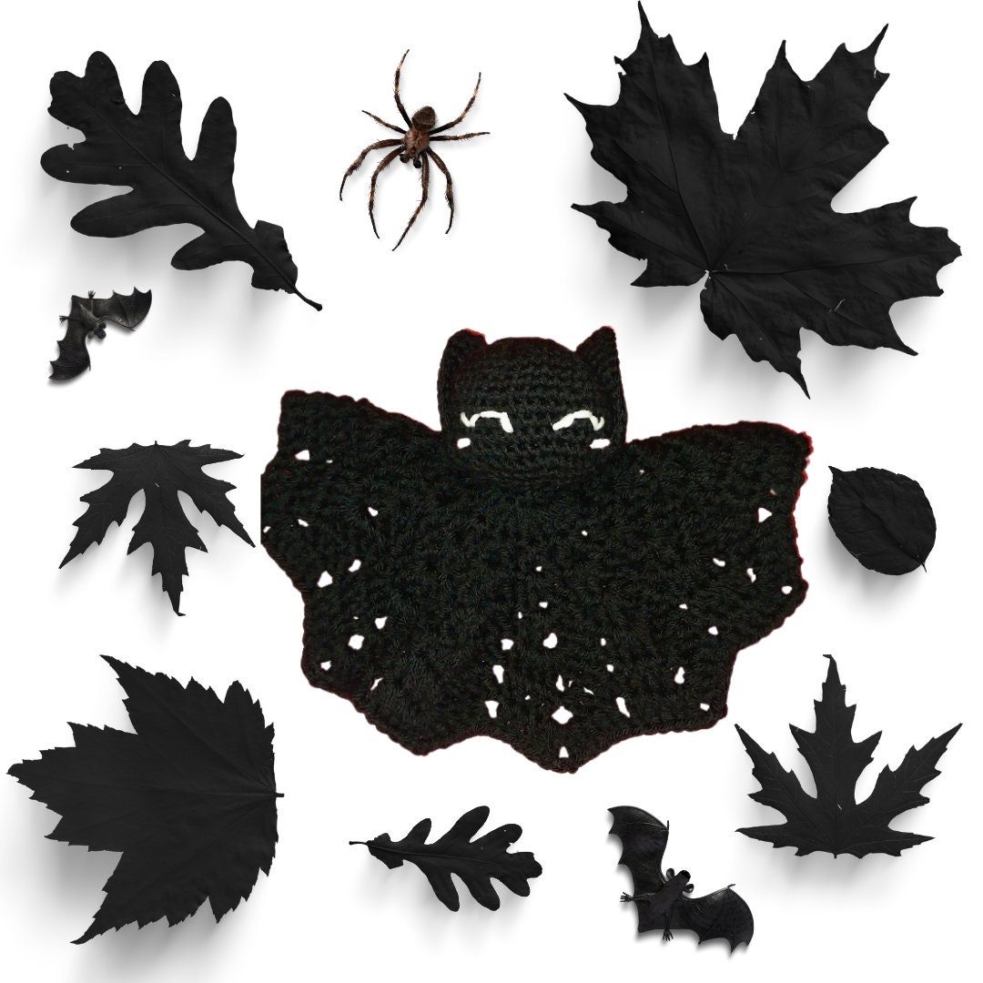 Baby Bat, Plush/ Rattle Lovey Blanket. Murcielago De Descanso Para ...