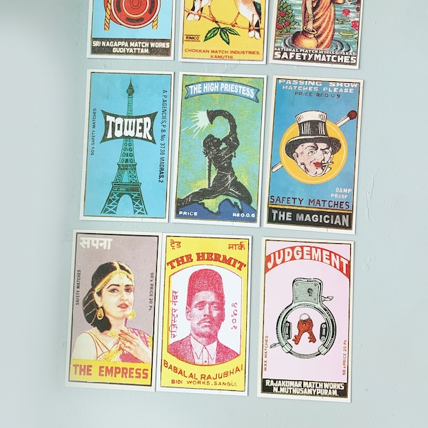 Matchbox Cards - Etsy