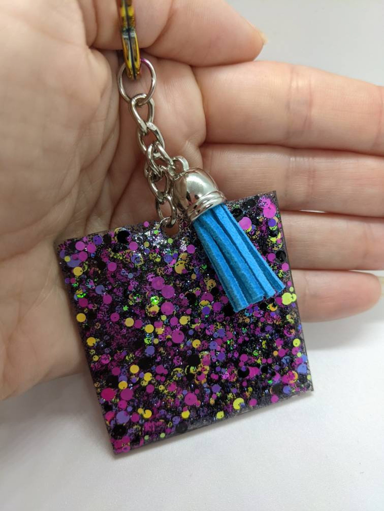 Dolphin Lisa Frank Sticker Keychain - Etsy