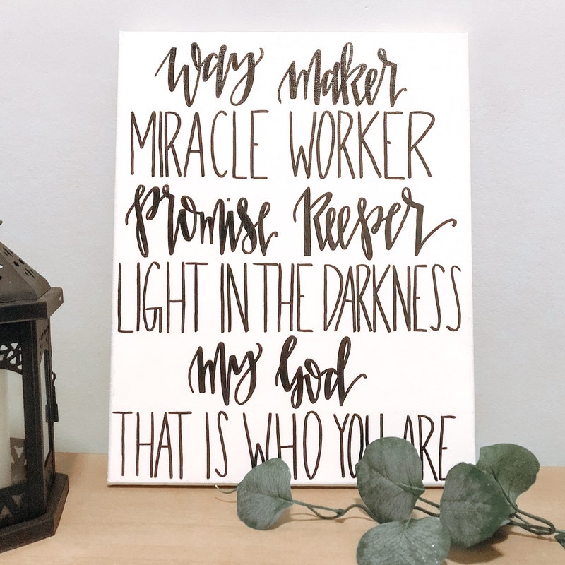 Way Maker Sign - Etsy