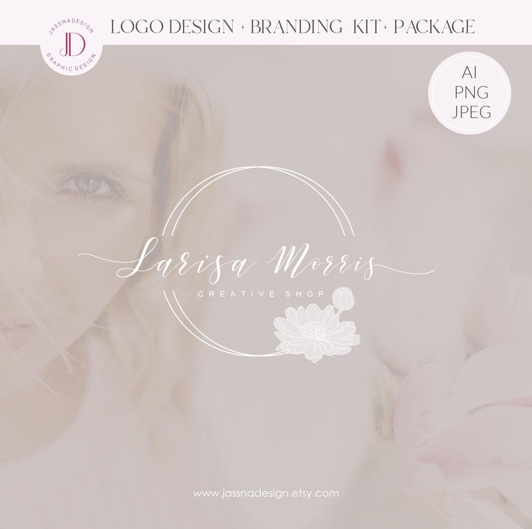Daisy Flower Editable Logo Premade Branding Kit Children, Beauty ...