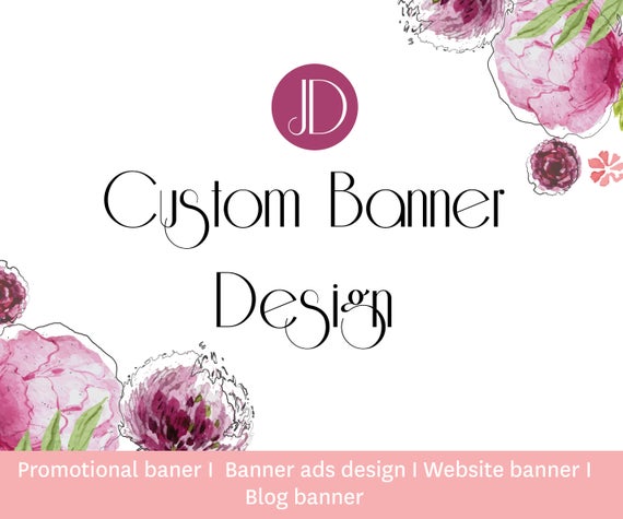 Custom Banner Design Promotional Banner Banner Add Design | Etsy