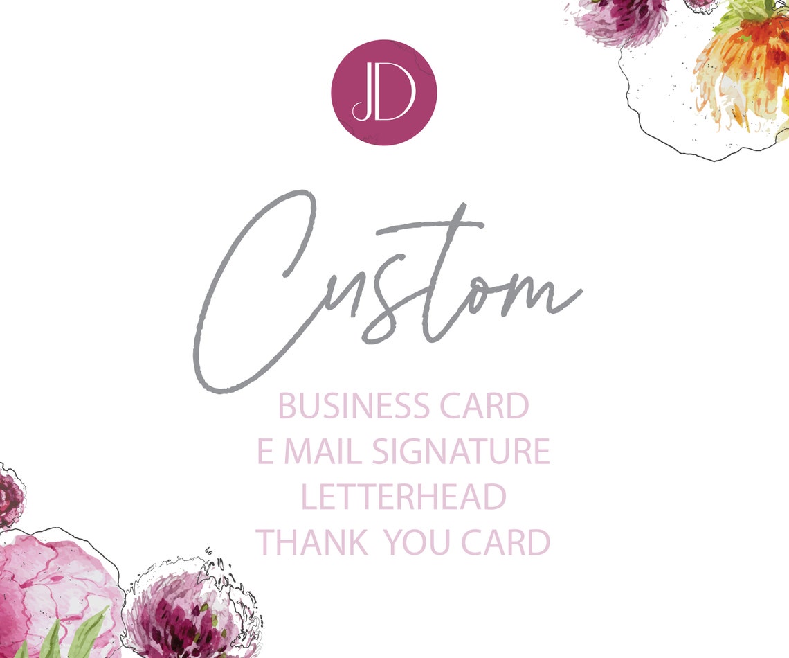Custom Business Card Custom Calling Card Design E-mail - Etsy