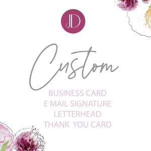 Custom Business Card Custom Calling Card Design E-mail - Etsy