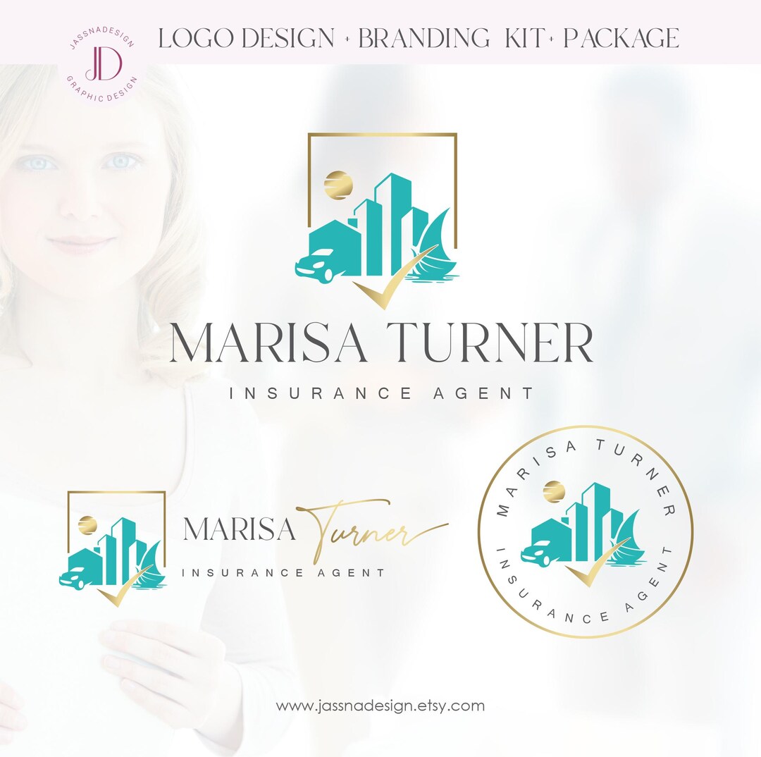 Insurance Agent Logo Insurance Agency Logo Insurance Marketing Set ...