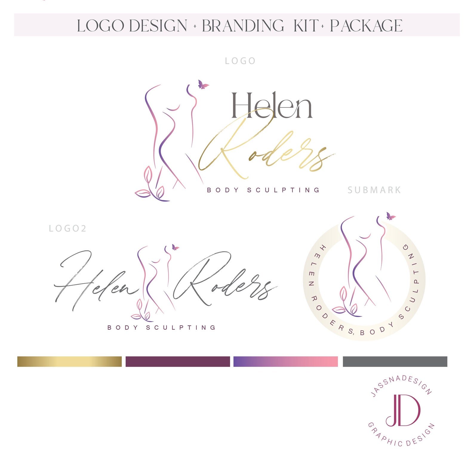 Body Sculpting Logo, Woman Shape Body Logo, Fitness Logo, Diet Wellness ...